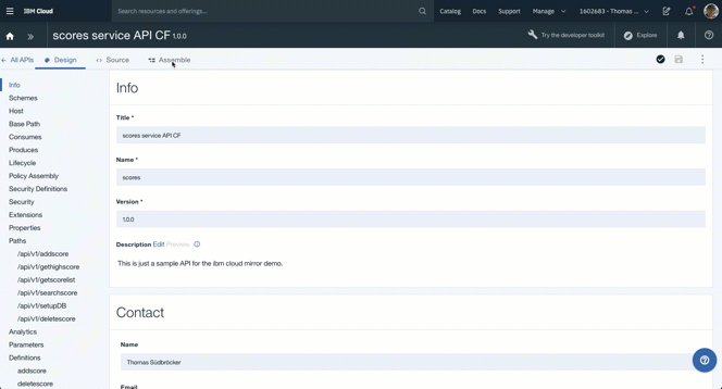 #BlueCloudMirror Game – highscores – Thomas Suedbroecker's Blog