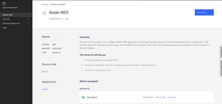(outdated) A short introduction of the Node-RED Starter kit on IBM ...