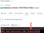 Run a PostgreSQL container as a non-root user in OpenShift – Thomas ...