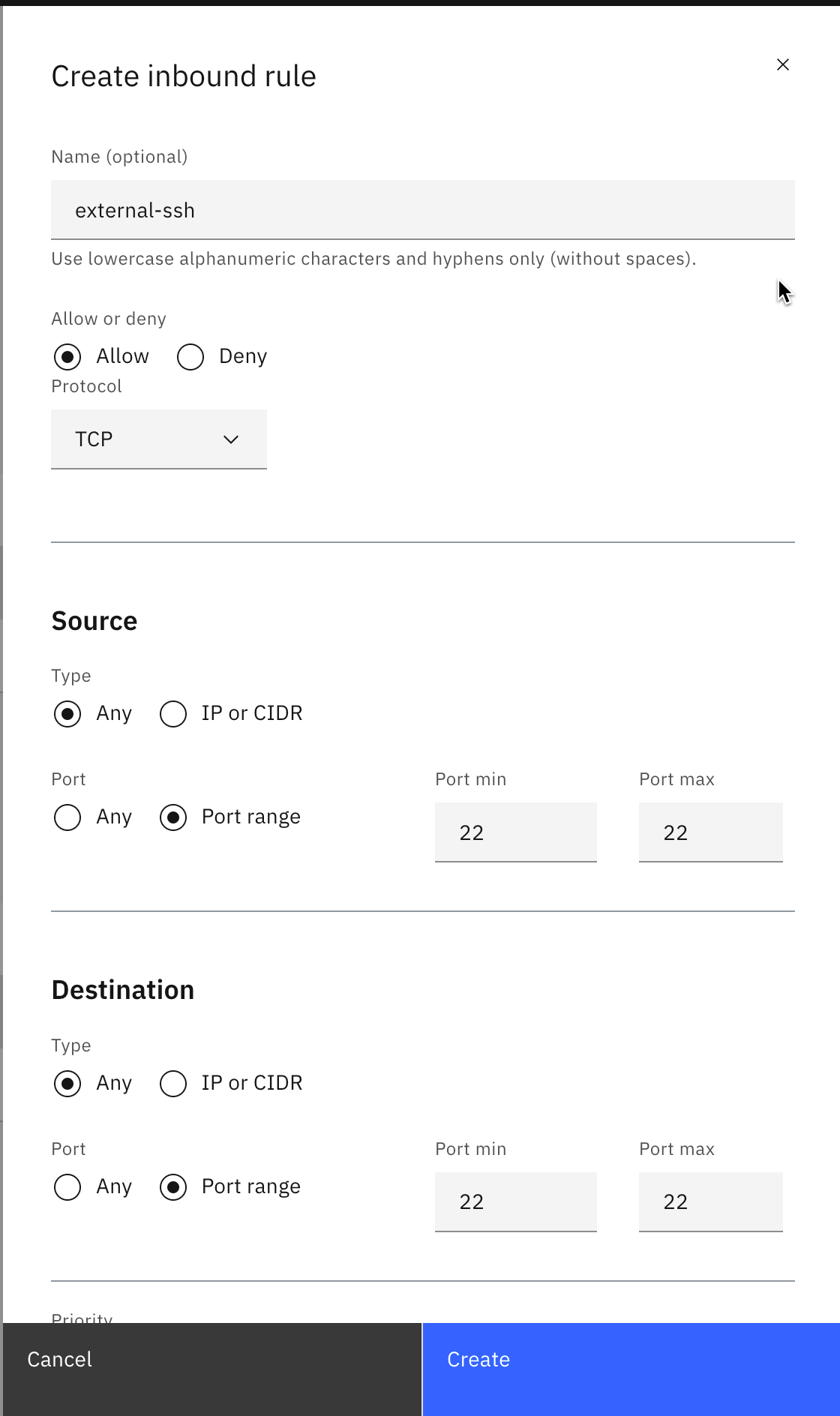 How to create a single virtual server instance (VSI) in a virtual ...