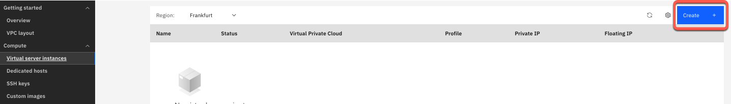 How to create a single virtual server instance (VSI) in a virtual ...
