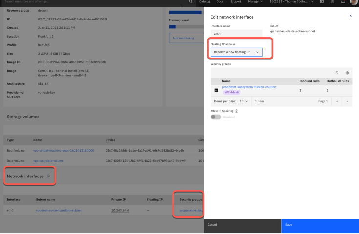How to create a single virtual server instance (VSI) in a virtual private cloud (VPC ...