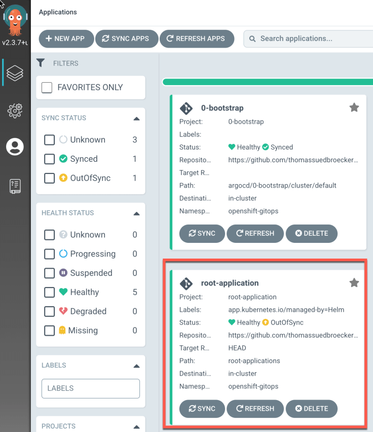 One option to setup an app-of-apps example in Argo CD – Thomas ...