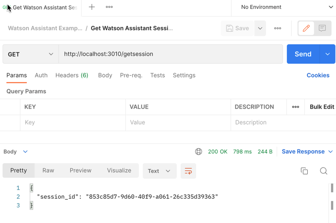 Simple Node.js server example using the Watson Assistant API v2 – Thomas Suedbroecker's Blog