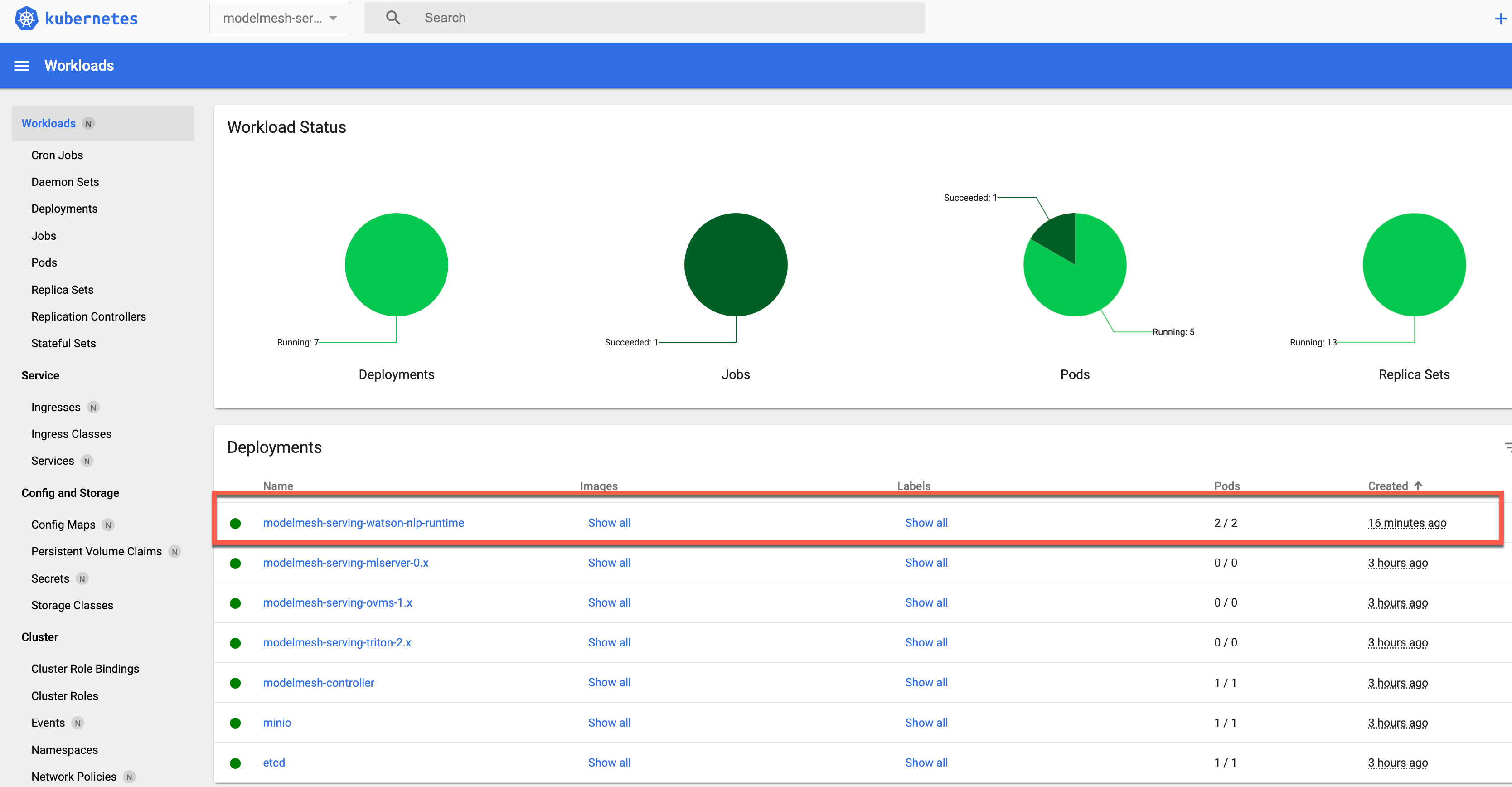 Run Watson NLP for Embed in a KServe ModelMesh Serving environment on ...