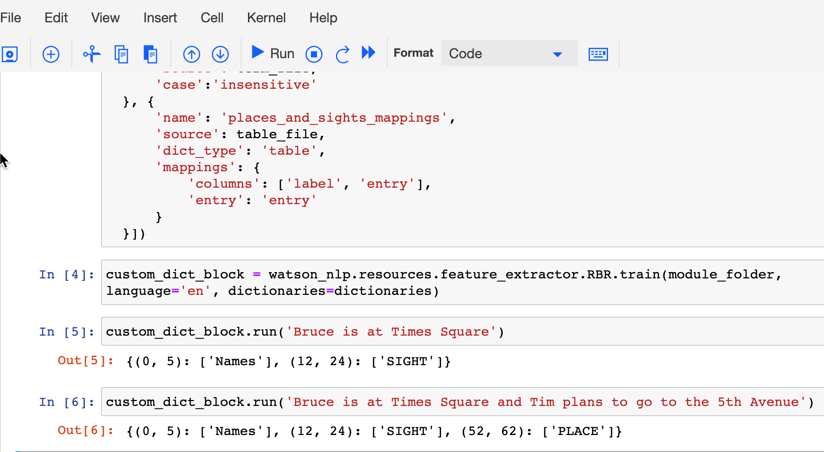 Create a custom dictionary model for Watson NLP – Thomas Suedbroecker's ...