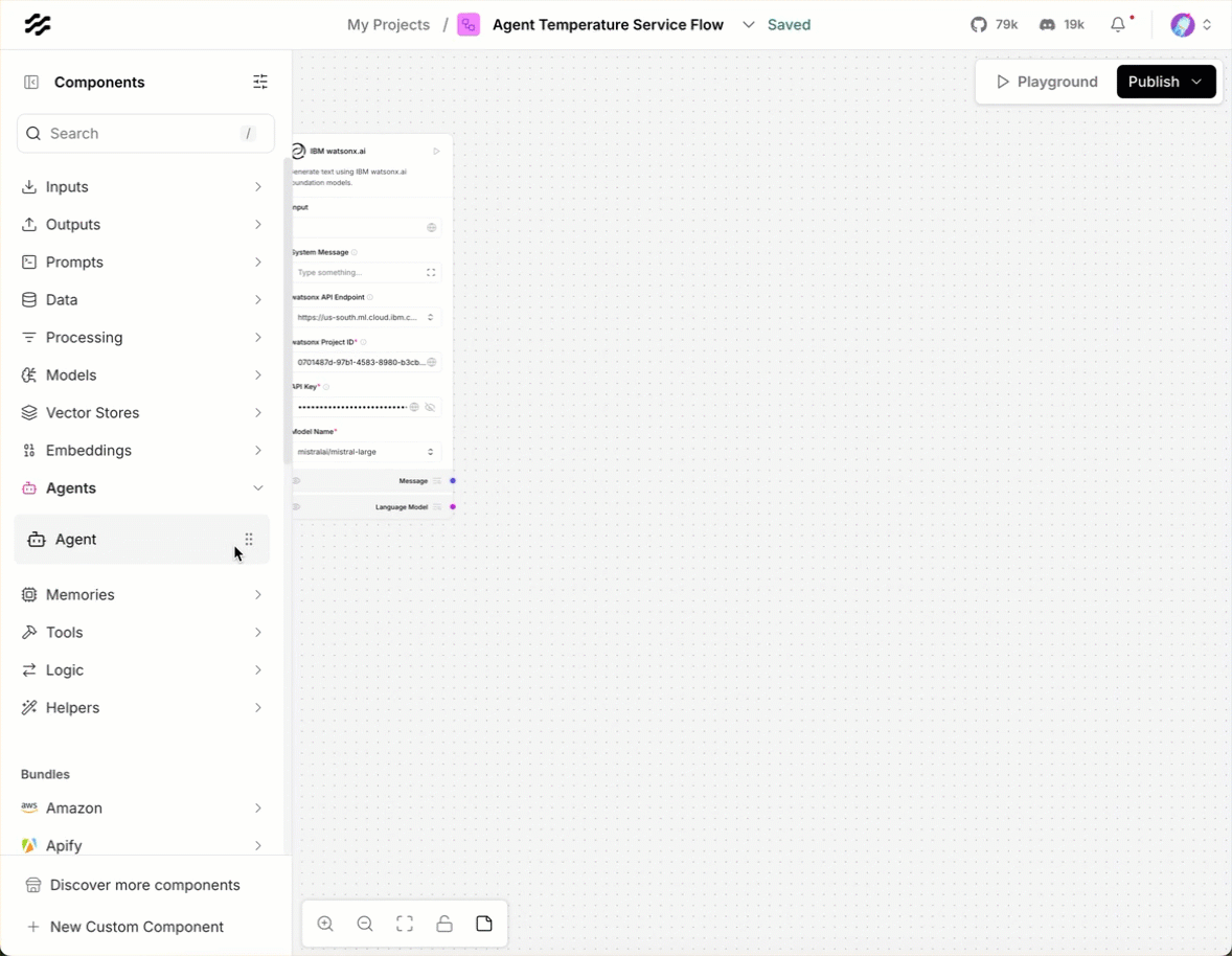 Create Your First AI Agent with Langflow and watsonx – Thomas ...