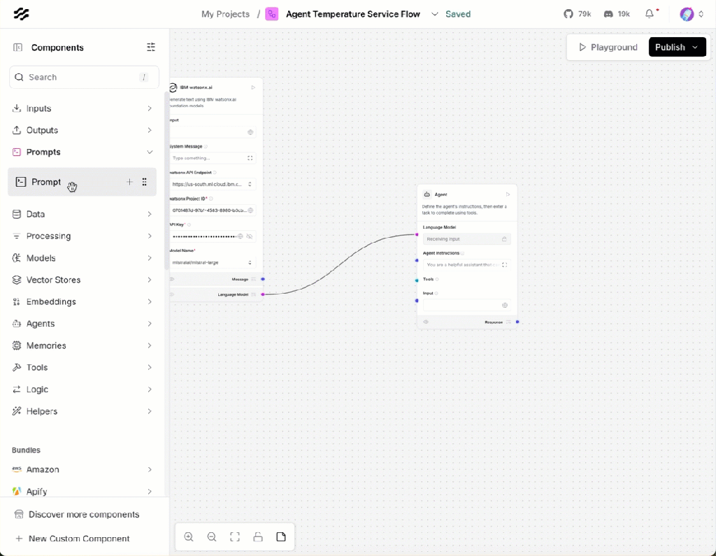 Create Your First AI Agent with Langflow and watsonx – Thomas ...