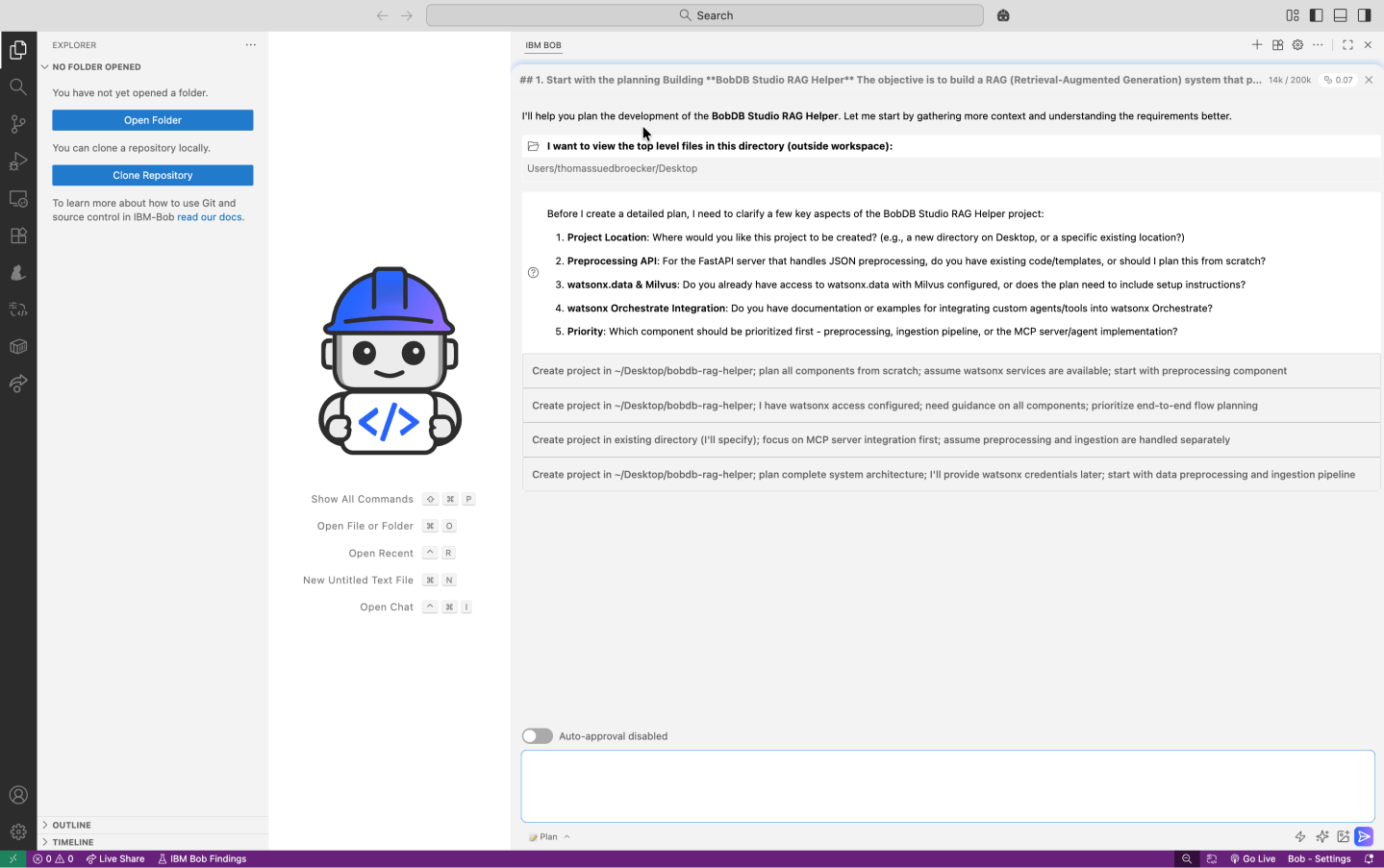 My First Hands-On Experience with IBM Bob: From Planning to RAG ...